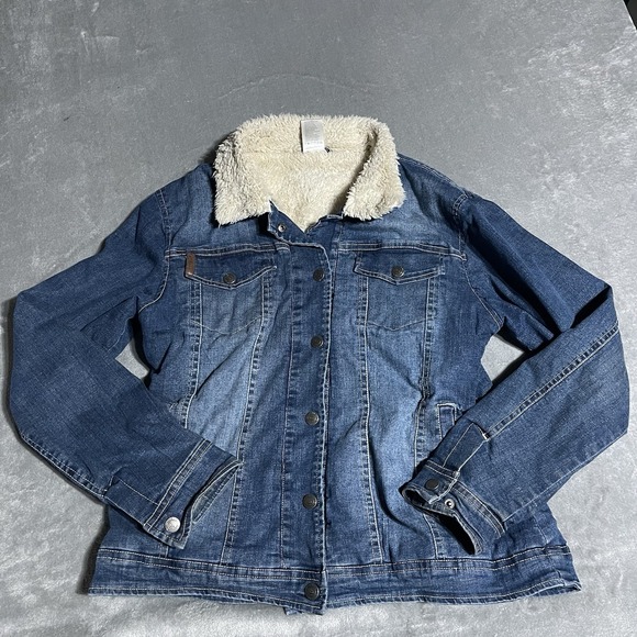 Cinch | Jackets & Coats | Cinch Jacket Womens Medium Blue Wooly Trucker ...